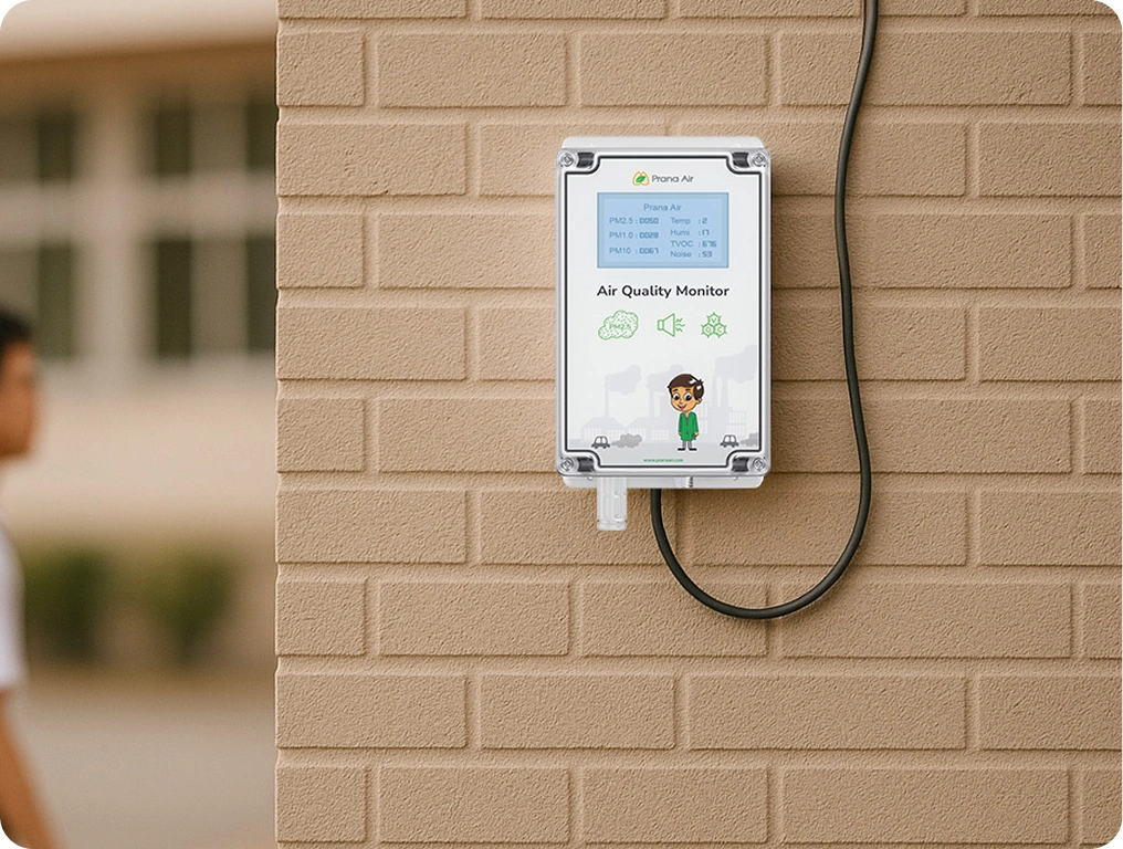 Prana Air CAAQMS Ambient Air Quality Monitoring System | Outdoor