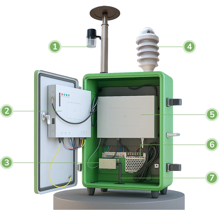 Prana Air CAAQMS Ambient Air Quality Monitoring System | Outdoor