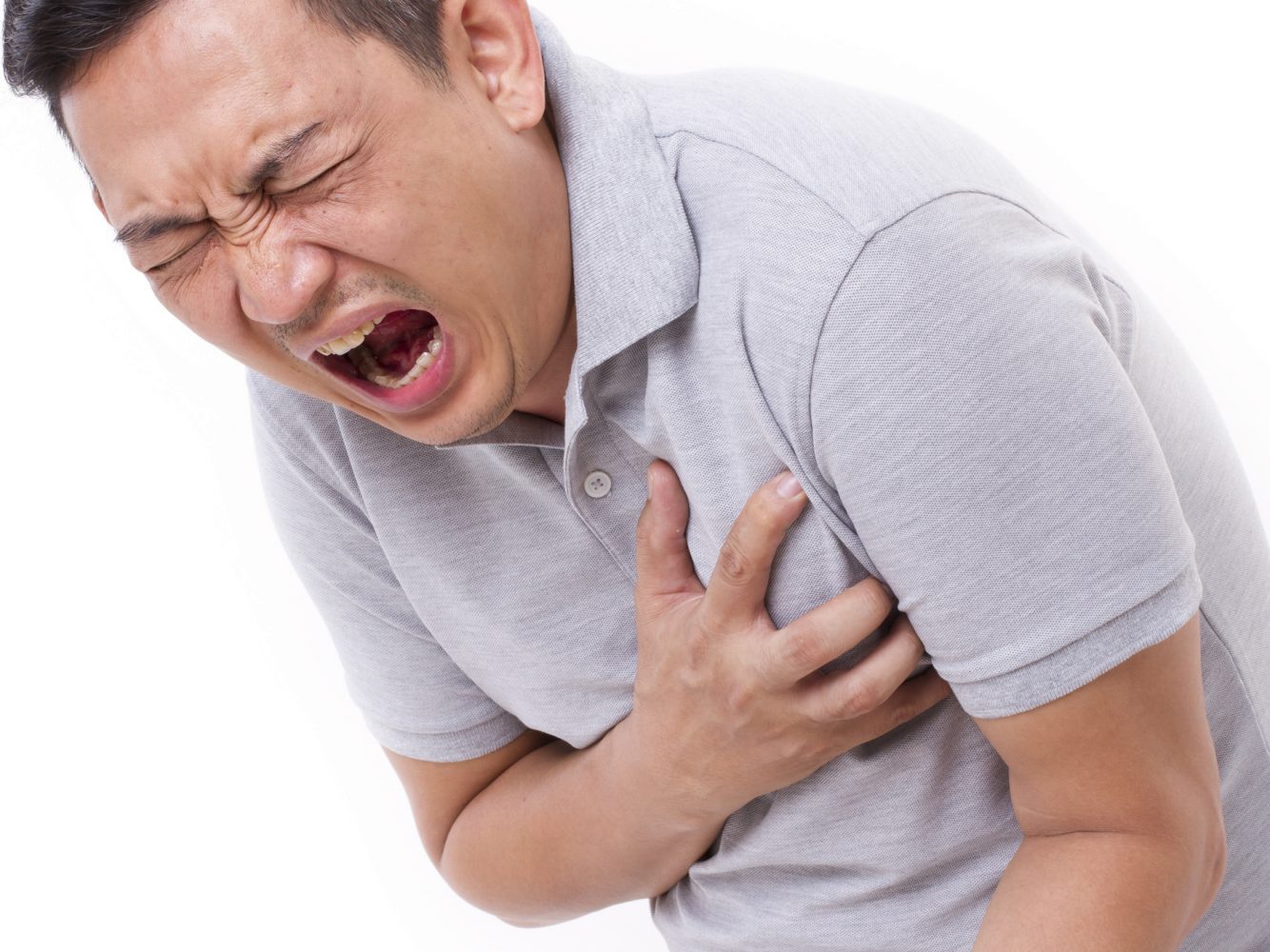Sick Man Suffering From Heart Attack Prana Air